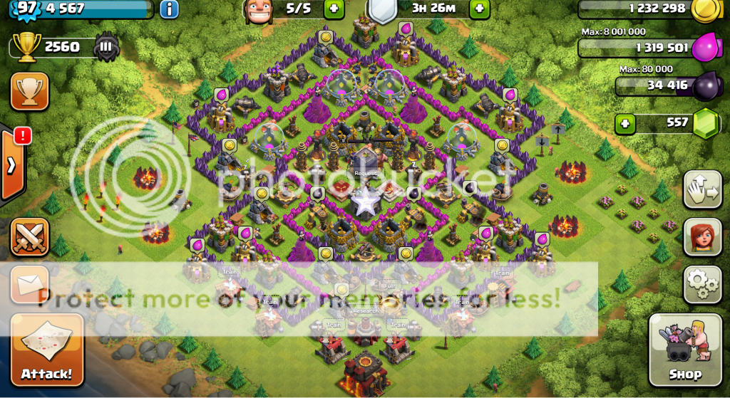 Sold - Selling TH10 - 560 Gems - 5 Builders - 3*XBOW Level 2 { IOS ...